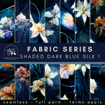 Second Life Marketplace - Made by Porter - FS Shaded Dark Blue Silks