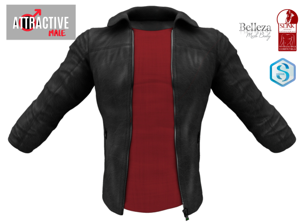 Second Life Marketplace - Attractive ROCK JACKET RED - Belleza Jake ...