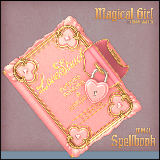 Second Life Marketplace - Random Matter - Magical Girl - Spellbook [Pink]