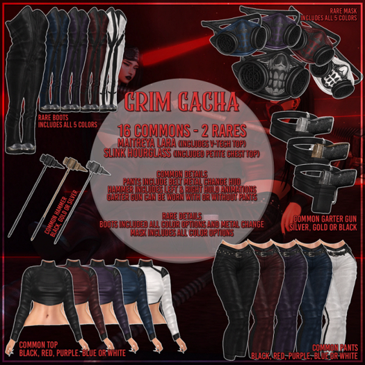 Second Life Marketplace - AsteroidBox. Grim Top - Maitreya + VTech - Purple