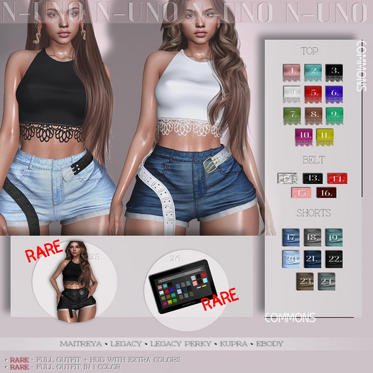 Second Life Marketplace - 8. N-Uno - Lulu Top // Maitreya