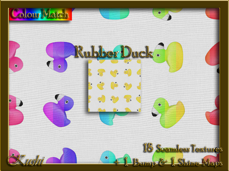 Second Life Marketplace - Rubber Duck Seamless Texture Set