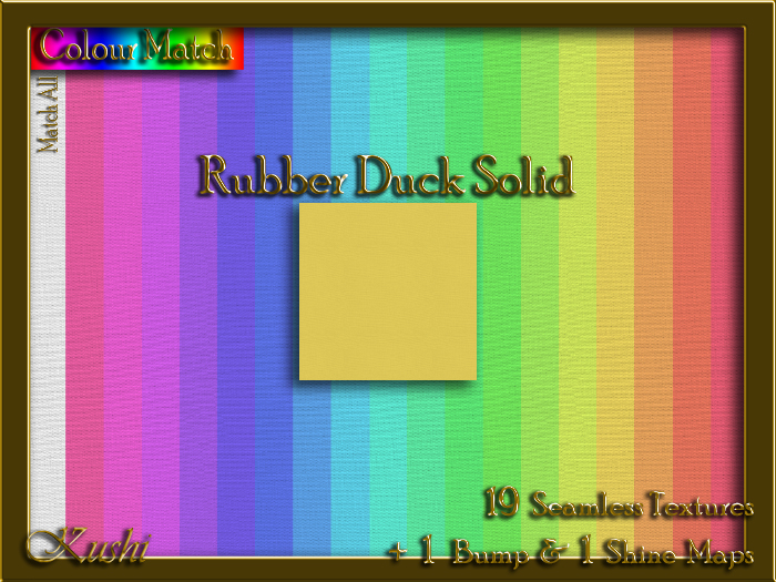 Second Life Marketplace - Rubber Duck Solids Seamless Texture Set