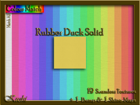 Second Life Marketplace - Rubber Duck Solids Seamless Texture Set