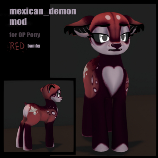 Second Life Marketplace - [OP] Mexican_Demon red bamby skin