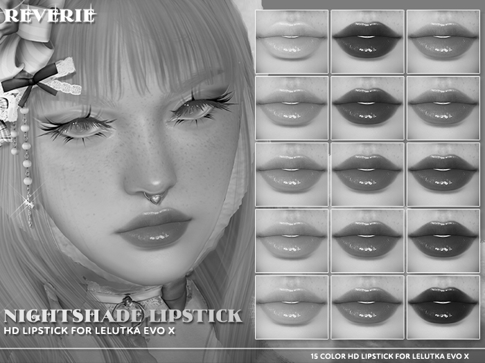 Second Life Marketplace [reverie] Nightshade Lipstick Demo