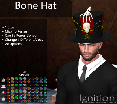 Second Life Marketplace - Ignition Bone Hat