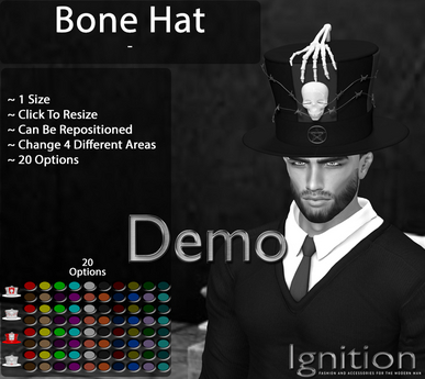 Second Life Marketplace - Ignition Bone Hat Demo