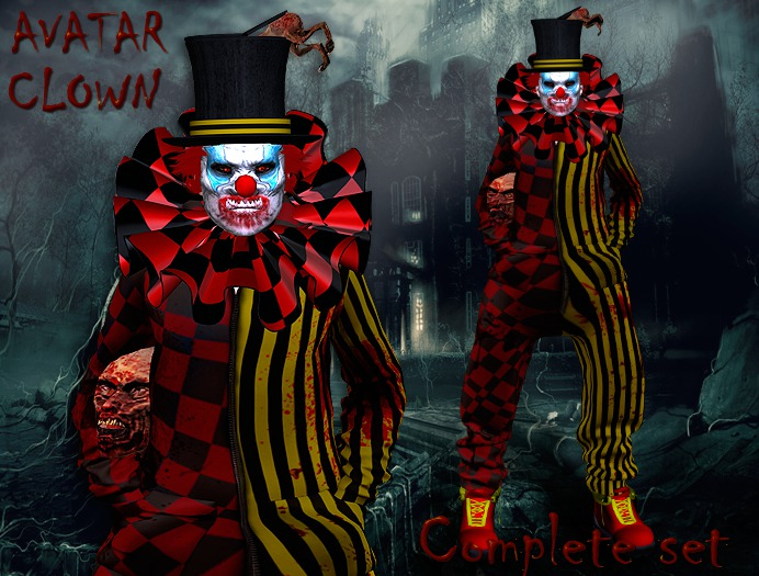 Second Life Marketplace - Avatar Clown Complete set