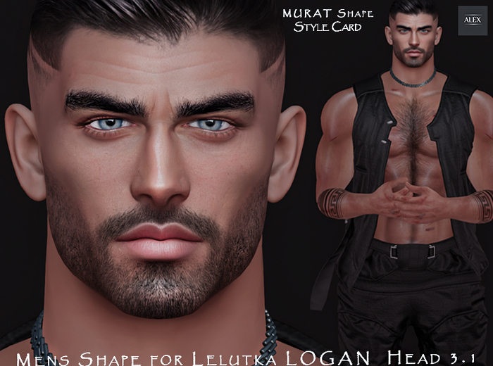 Second Life Marketplace - *ATLAS* Mens Shape MURAT for Lelutka LOGAN ...