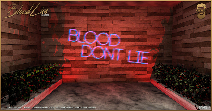 Second Life Marketplace - Blood Lies Backdrop - The Bearded Guy