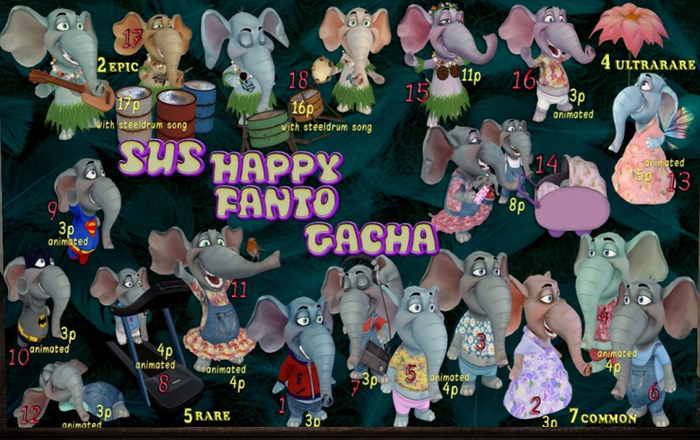 Second Life Marketplace - SUS Happy Fanto Gacha - RARE 9