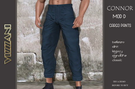 Second Life Marketplace - FANTASTIC PANTS MESH MOD: CONNOR PANT D ...