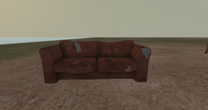 Second Life Marketplace - OLD COUCH DARK