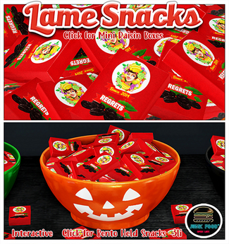 Second Life Marketplace - Junk Food - Lame Snack Raisins (Green)