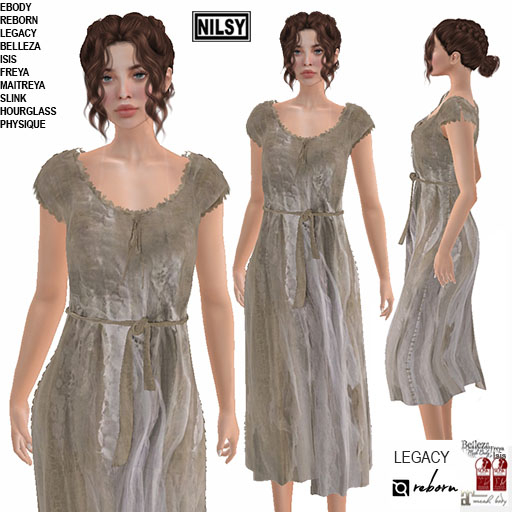 Second Life Marketplace - THORN EDGE PEASANT DRESS,MESH BODY