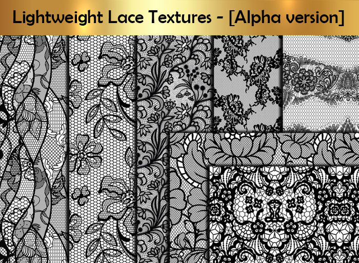 Second Life Marketplace - Lightweight Lace Textures - [Alpha version] A