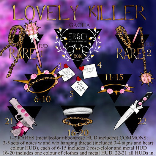 Second Life Marketplace - ERSCH - Lovely Killer Gacha 21 Gun