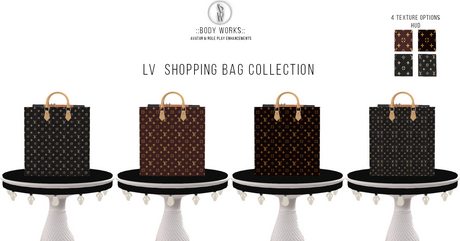 Second Life Marketplace - ::BW:: LV Shopping Bag Collection