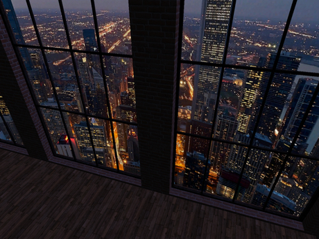Second Life Marketplace - Skybox cityscape view