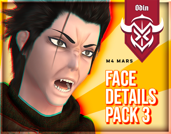 Second Life Marketplace - ODIN I M4 Mars Face Details Pack 3 [BOM]