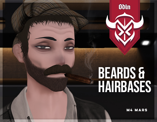 Second Life Marketplace - ODIN I M4 Mars Beards&Hairbases