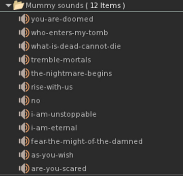 Second Life Marketplace - Gestures Sounds HUD Gestures Sounds Mummy ...