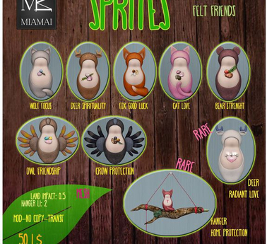 Second Life Marketplace - Miamai_Sprites_Deer RadiantLove RARE