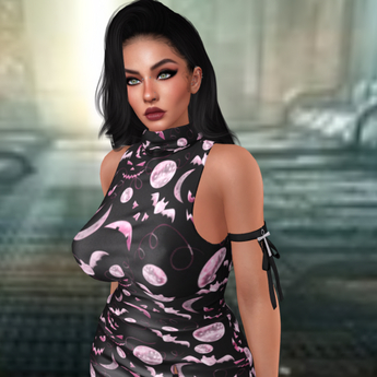 Second Life Marketplace - Diva Zee Minidress, Thigh Boots, Arm Straps ...