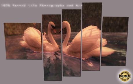 Second Life Marketplace - K.b. Swan Family Canvas Second Life Photo
