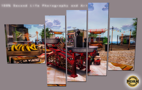 Second Life Marketplace - K.b. Old Market Canvas Second Life Photo