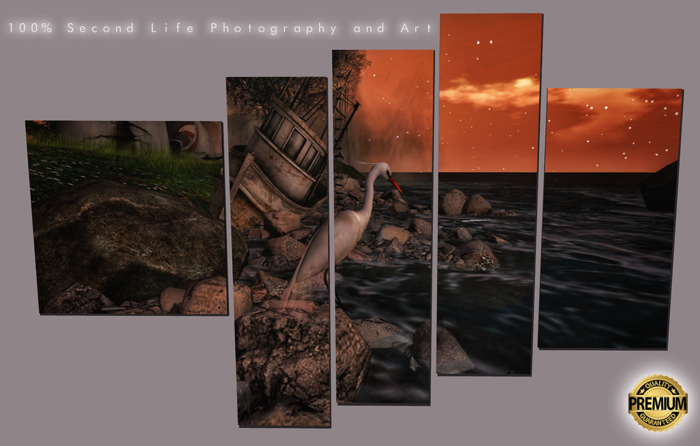 Second Life Marketplace - K.b. Evening Sadness canvas Second Life Photo