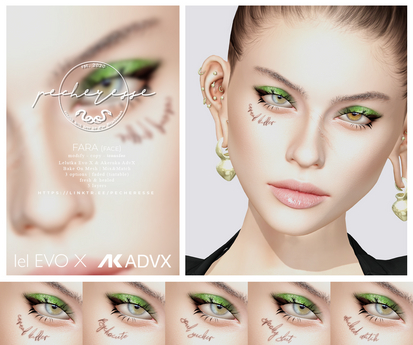 Second Life Marketplace - pecheresse. fara tattoo (face edition) evox ...