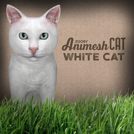 Second Life Marketplace - Zooby Animesh Cat White