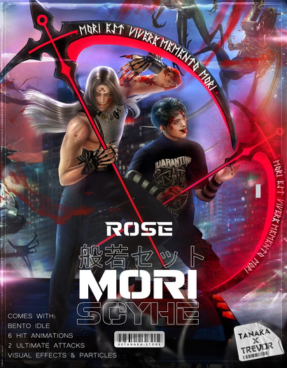 Second Life Marketplace - [TANAKA x TREVOR] - MORI SCYTHE - (ROSE)