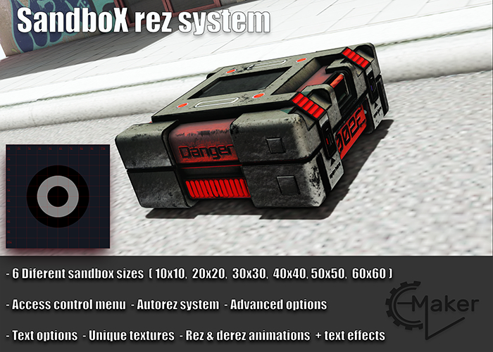 Second Life Marketplace - [electronic-maker] Sandbox rez system blood ...