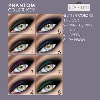 Second Life Marketplace - :CAZIMI: Phantom EvoX Eyeshadow
