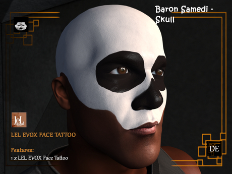 Second Life Marketplace - Day of The Dead: Baron Samedi - Skull