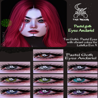 Second Life Marketplace - Moon World Pastel goth Eyes Andariel