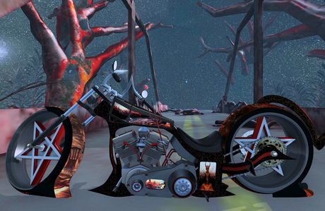 Second Life Marketplace - "SINISTER" MotorCycle By HyperDrive Pro Motors