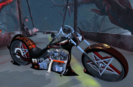 Second Life Marketplace - "SINISTER" MotorCycle By HyperDrive Pro Motors