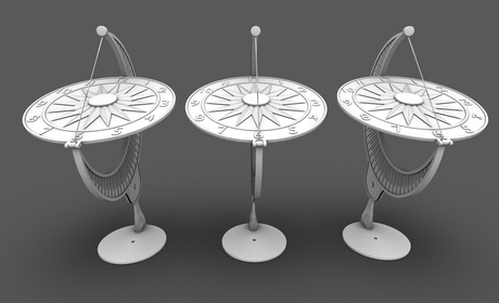 Second Life Marketplace - .::QUTWORLD Three Color Sundial:::.FP