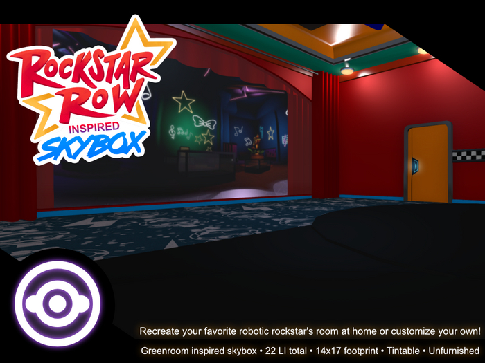 Second Life Marketplace - [MC] Rockstar Row - Greenroom Skybox