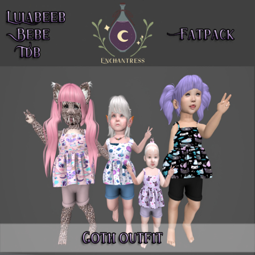 Second Life Marketplace - {Enchantress} Goth Outfit-Fatpack