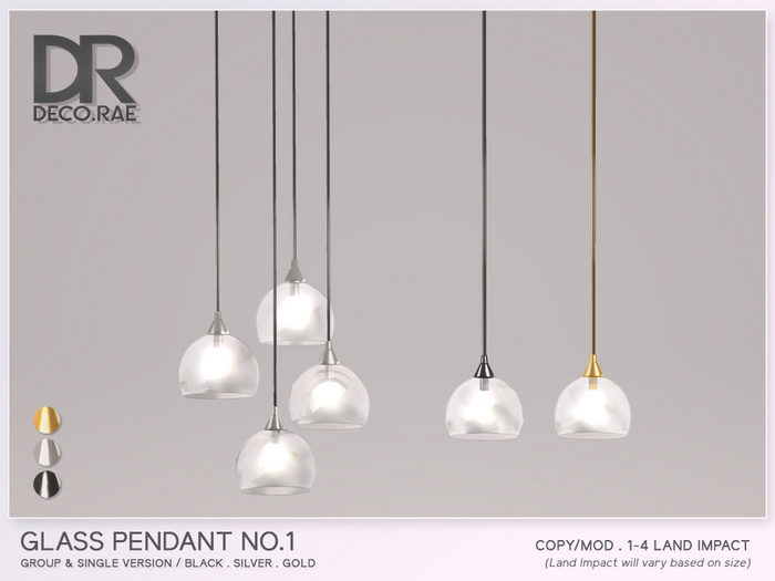 Second Life Marketplace - deco.rae // glass pendant no1