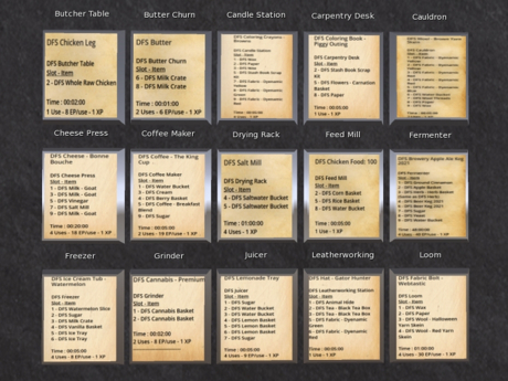 Second Life Marketplace - DFS Recipe Menus *** View over 1000 DFS ...