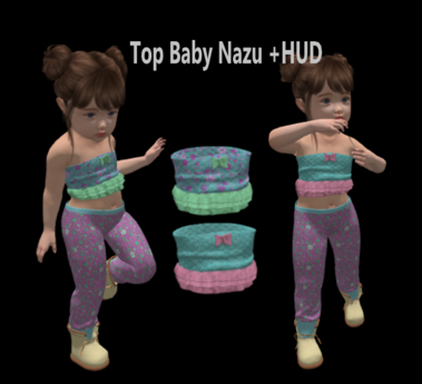 Second Life Marketplace - Top Denim Baby Nazu+HUD