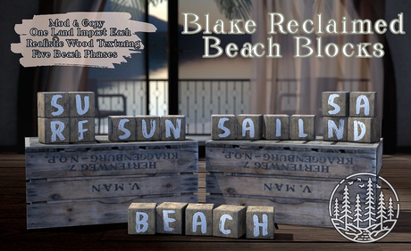 Second Life Marketplace - .spruce. blake reclaimed beach blocks