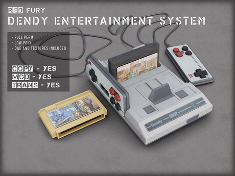 Second Life Marketplace - [Red Fury] Dendy Entertainment system