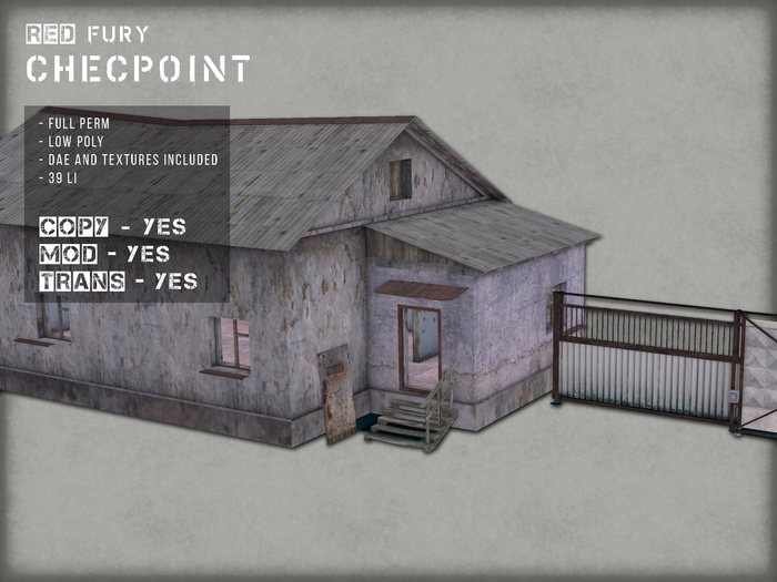 Second Life Marketplace - [Red Fury] Checkpoint building